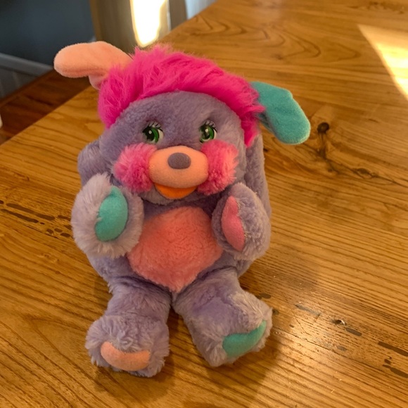 Mattel | Toys | Vintage 985 Pretty Bit Popples Plush Pink And Purple 8 ...